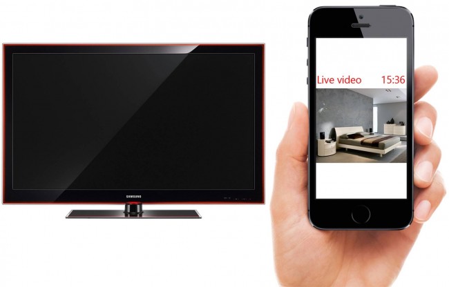 Microcamera wi-fi televisione